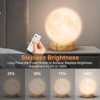 China 10000 Lux Dimmable Daylight Therapy Lamp with 6000K Daylight Alert Moon Table Lamp for sale