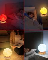 China Remote Control Night Light Desk Lamp Red Moon Design Table Lamp 2700K 4000K 6000 for sale