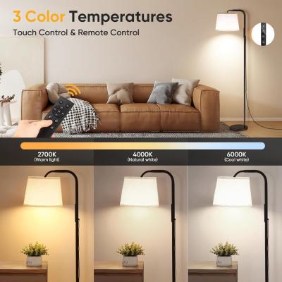 China Touch Control Light Therapy Floor Lamp with 10000 Lux Brightness and 3 Dimmable Color Temperatures for sale