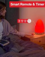 China Red Light Night Light Desk Lamp with 670nm Wavelength Multi-Color Options and USB Charging for Sleep Aid for sale