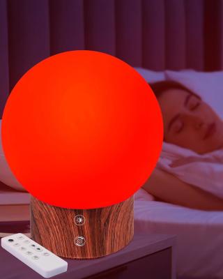China 630nm Red Light Therapy Night Light with 10000Lux Illumination and USB C Charging for Comfortable Sleep for sale