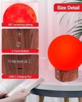 China 630nm Red Light Therapy Night Light with 10000Lux Illumination and USB C Charging for Comfortable Sleep for sale