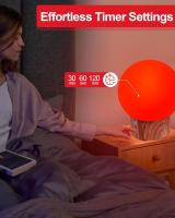 China 630nm Red Light Therapy Night Light with 10000Lux Illumination and USB C Charging for Comfortable Sleep for sale