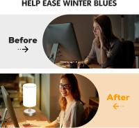 China 10000 lux SAD Lamp with 2700K-6000K Color Temperature and Remote Control for Light Therapy for sale