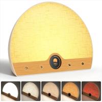 China 10000 Lux Dimmable Wake Up Light Therapy Lamp with 2700K-4000K-6000K Sunrise Alarm Clock for sale