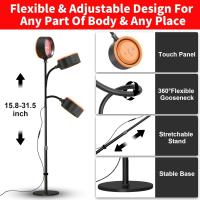China LED Infrared Light Therapy Lamp with Adjustable Stand and Remote Control for 660nm and 850nm Wavelength for sale