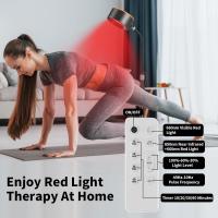 China LED Infrared Light Therapy Lamp with Adjustable Stand and Remote Control for 660nm and 850nm Wavelength for sale