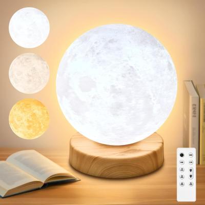 China Customizable Moon Table Light 24W LED Moon Light 6000K 3 Color Temperatures 4 Speed Timer for sale