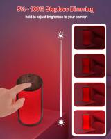 China Rechargeable Sleep Aid Night Light with 630nm Red Light and Infinitely Dimmable Portable Night Light for sale