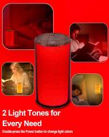 China Rechargeable Sleep Aid Night Light with 630nm Red Light and Infinitely Dimmable Portable Night Light for sale