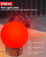 China 630nm Red Light Therapy Lamp with Adjustable Color Temperature and Timer Function for Comfortable Sleep for sale