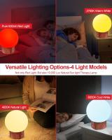 China 630nm Red Light Therapy Lamp with Adjustable Color Temperature and Timer Function for Comfortable Sleep for sale