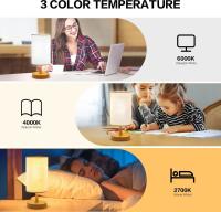 China Modern LED Sad Lights 1000LUX Sleep Therapy Lamp with Dimmable 3 Color Temperature Timer for sale