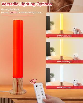 China 24W 670nm Red LED Therapy Light with Dimmable Brightness for Sleep Aid and Relaxation for sale