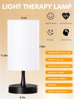 China 10000 Lux Light Therapy Lamp with 3 Color Temperatures and Adjustable Brightness for Seasonal Affective Disorder for sale