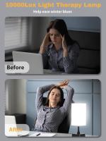 China Dimmable LED Therapy Light 2700K - 6000K with 10000lux Brightness for Sleep and SAD Relief for sale