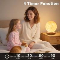China Customizable Moon Table Light 24W LED Moon Light 6000K 3 Color Temperatures 4 Speed Timer for sale