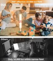 China Remote Control Daylight Simulation Lamp 10000LUX Happy Mood Light for sale