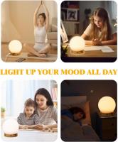 China Circular Sad Bedside Lamps 10000LUX Light Therapy Lamp With Timer for sale
