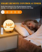 China Circular Sad Bedside Lamps 10000LUX Light Therapy Lamp With Timer for sale