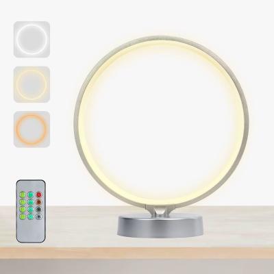 China VALED Metal Circular SAD Light Therapy Lamp 10000LUX with Remote Control and 3 Color Temperatures for sale