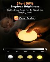 China VALED Portable Night Light with Flip Switch 3 Color Temperatures and Rechargeable Battery for Baby Nursery for sale