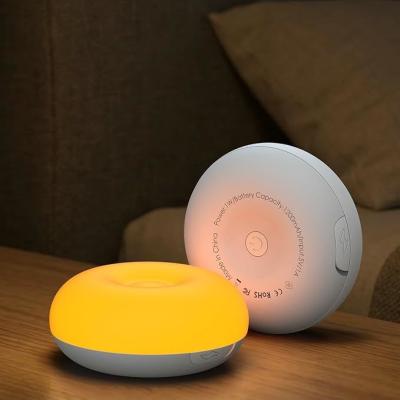 China Rechargeable Baby Night Light with Flip Design and 3 Color Temperatures for Nursery and Sleep Aid for sale