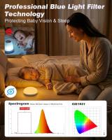 China Rechargeable Baby Night Light with 1800K Amber Light and Auto-Off Timer for Nursery for sale