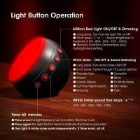 China 630nm Red Light Therapy Device for Deep Sleep & Relaxation with Rechargeable Battery for sale