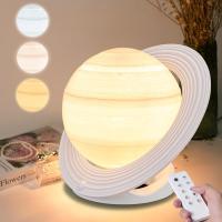 China SAD Saturn Light Therapy Lamp with 10000 Lux, 3 Color Temperatures, Dimmable & Timer for sale