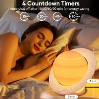China SAD Saturn Light Therapy Lamp with 10000 Lux, 3 Color Temperatures, Dimmable & Timer for sale