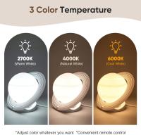 China SAD Saturn Light Therapy Lamp with 10000 Lux, 3 Color Temperatures, Dimmable & Timer for sale