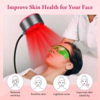 China Red Light Therapy Lamp with 660nm+850nm Wavelengths, Adjustable Height and Remote Timer for Home Use for sale