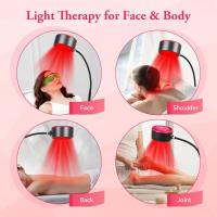 China Red Light Therapy Lamp with 660nm+850nm Wavelengths, Adjustable Height and Remote Timer for Home Use for sale