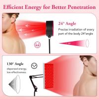China Red Light Therapy Lamp with 660nm+850nm Wavelengths, Adjustable Height and Remote Timer for Home Use for sale