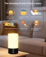 China Cylindrical SAD Light Therapy Lamp with 10000LUX Illumination, Dimmable Color Temperature and Adjustable Brightness & Timer for sale