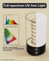 China Cylindrical SAD Light Therapy Lamp with 10000LUX Illumination, Dimmable Color Temperature and Adjustable Brightness & Timer for sale