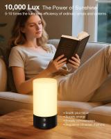 China Cylindrical SAD Light Therapy Lamp with 10000LUX Illumination, Dimmable Color Temperature and Adjustable Brightness & Timer for sale