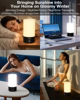 China Cylindrical SAD Light Therapy Lamp with 10000LUX Illumination, Dimmable Color Temperature and Adjustable Brightness & Timer for sale