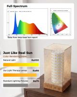 China VALED 10000 Lux Light Therapy Lamp with UV-Free Full Spectrum and 5 Brightness & 3 Color Temperatures for sale