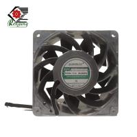 China 12038 DC Axial Cooling Fan 12V 24V 48V Aluminum Frame 9 Blades 120x120x38mm for sale