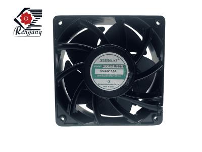 China 120x120x38mm DC Axial Cooling Fan 12V 24V High Speed With 5 Blades for sale