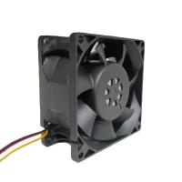 China Black Waterproof Cooling Fan , Axial Fan DC 24V 80x80mm For Exhausting for sale