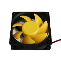 China 80x80x25mm DC Brushless Fan 5V 8025 Noise Reduction Yellow Leaves for sale