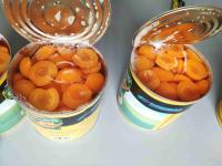 China Canned Apricot Halves 15oz 22g Carbohydrate Preserved Fruit with 2 Year Shelf Life for sale