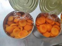China Canned Apricot Halves 80 Calories 0g Trans Fat Preserved Apricot Pieces Bulk Supply for sale