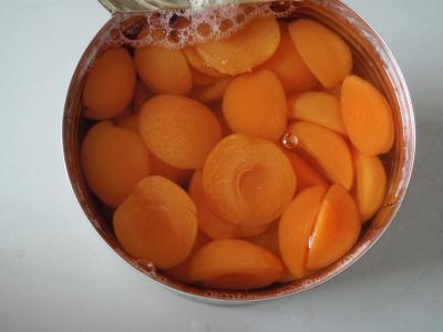 China Canned Apricot Halves in Syrup - 425g to 4250ml Sizes with IFS, HACCP, ISO, KOSHER Certifications for sale