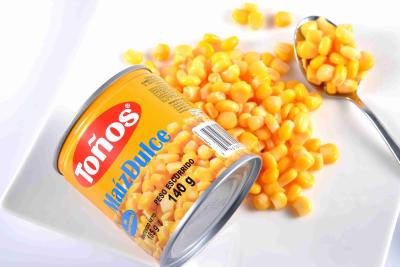 China Golden Yellow Canned Sweet Corn Fresh Raw Material Various Specification for sale