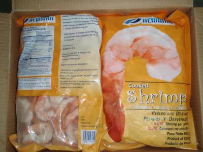 China Frozen Vannamei Shrimp Headless Skinless 41/50 to 110/130 pcs/lb with HACCP & BRC Certification for sale