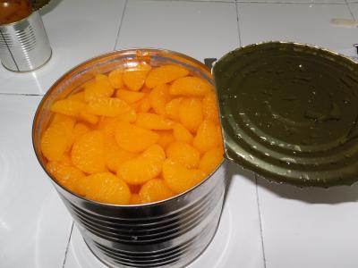 China 2650ml Bulk Canned Mandarin Orange Segments in Light Syrup - 3000g Net Weight, 1680g Drained Weight Options for sale
